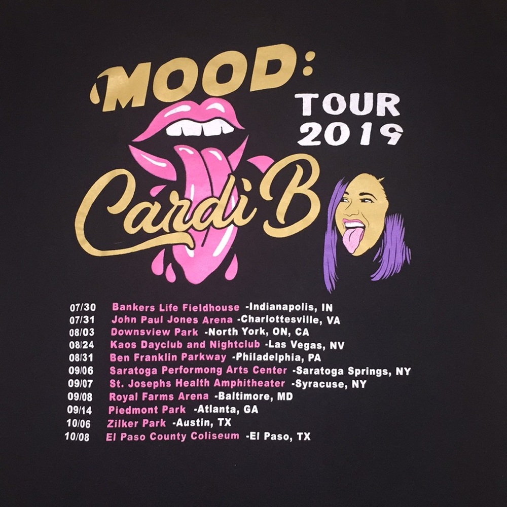 Cardi B Tour T-Shirt - Gem